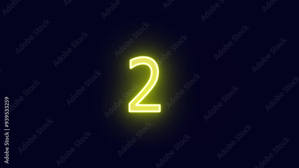 Digital Countdown Timer 10 Seconds With light Effect. Countdown clock ...