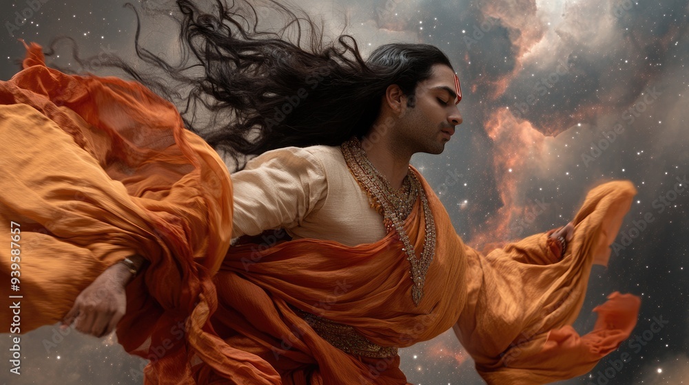 Divine representation of Vishnu: central deity in Vishnuism, symbols ...