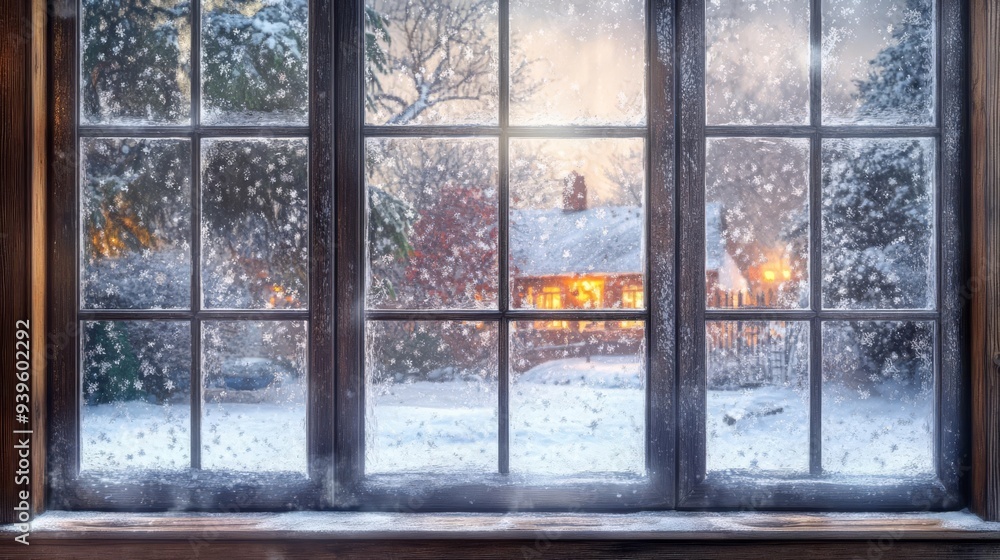 Frosted Windowpane A design that mimics the look of a frosted window ...