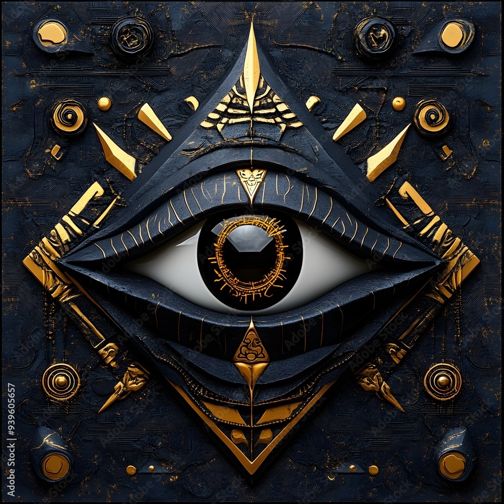 Enigmatic Abstract Symbols and Hieroglyphs Hinting at Hidden Meanings ...