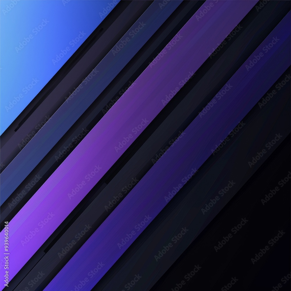 Diagonal PowerPoint Background with Purple, Blue, and Black Colors for ...