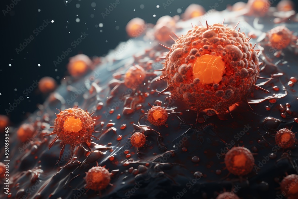 3d illustration of the monkeypox virus an orthopoxvirus with ...