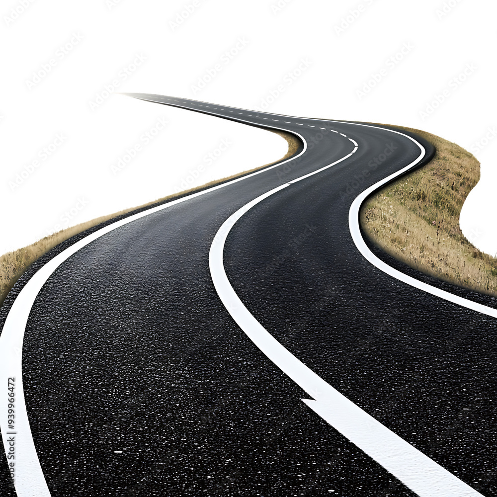 Curvy Road Closeup, Asphalt Road Background, Winding Street Photo ...
