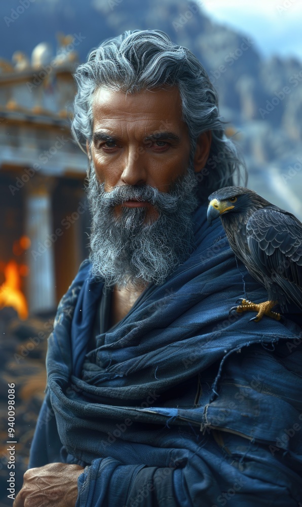 Mighty Ruler: Zeus, Greek god of heavens, thunder and lightning, ruler ...