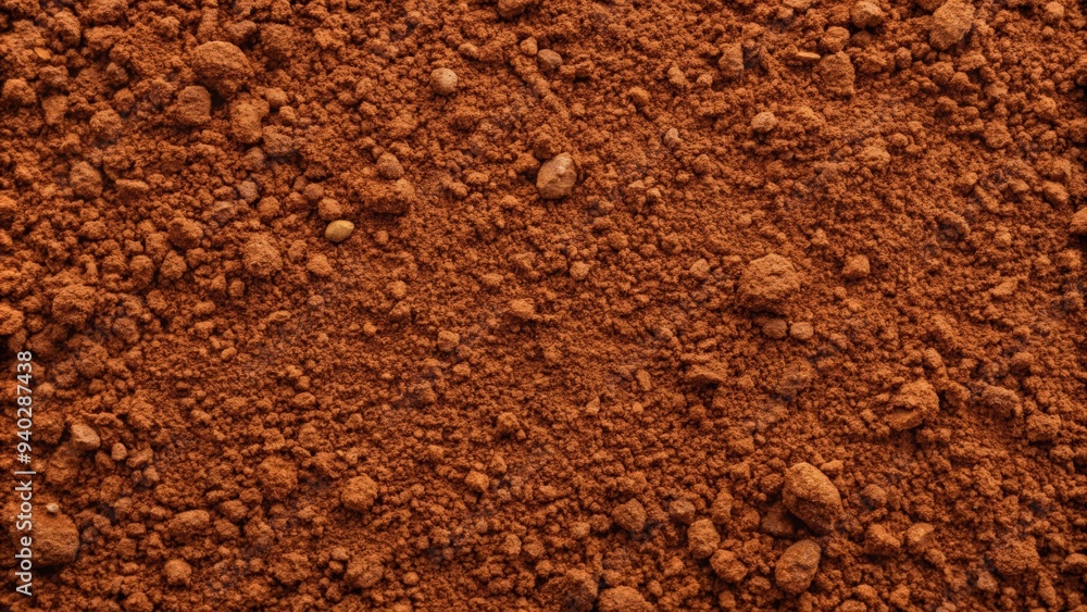 Terracotta powder soil texture background perfect for nature or ...