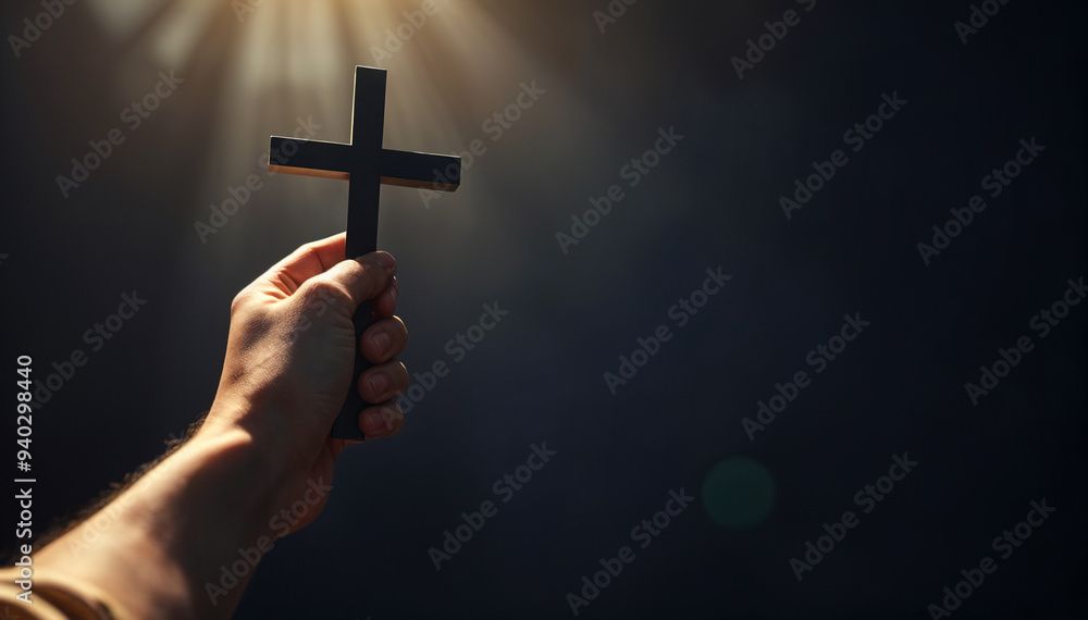 Jesus Christ Ascending to Heaven Amidst Bright Clouds and Light, Second ...