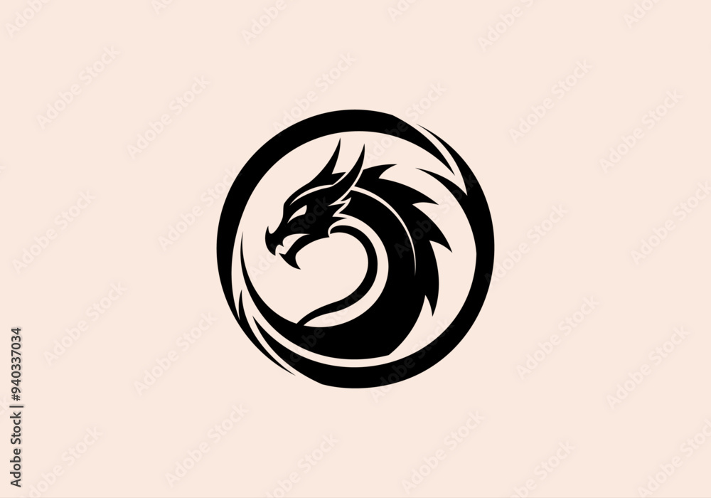 Dragon Logo, fire dragon, dragons, flying dragon, gaming dragon, game logo, game dragon, dragon ...