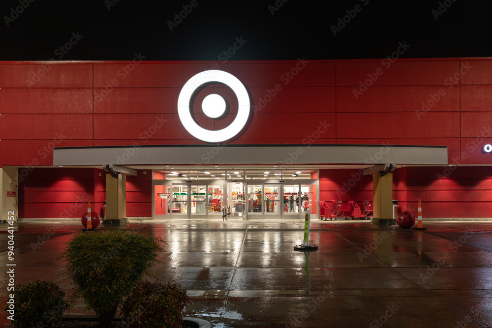 Portland, Oregon, USA - March 14, 2022 - Target retailer shop in the ...