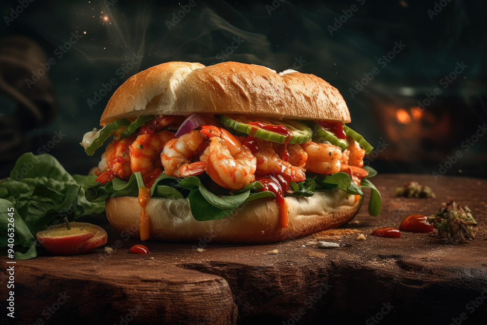 Prawn Cocktail Sandwich - A Classic Sandwich Filled with Succulent ...