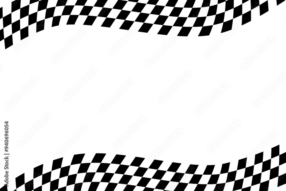 Race checker flag background. Finish check rally backdrop. Wavy ...