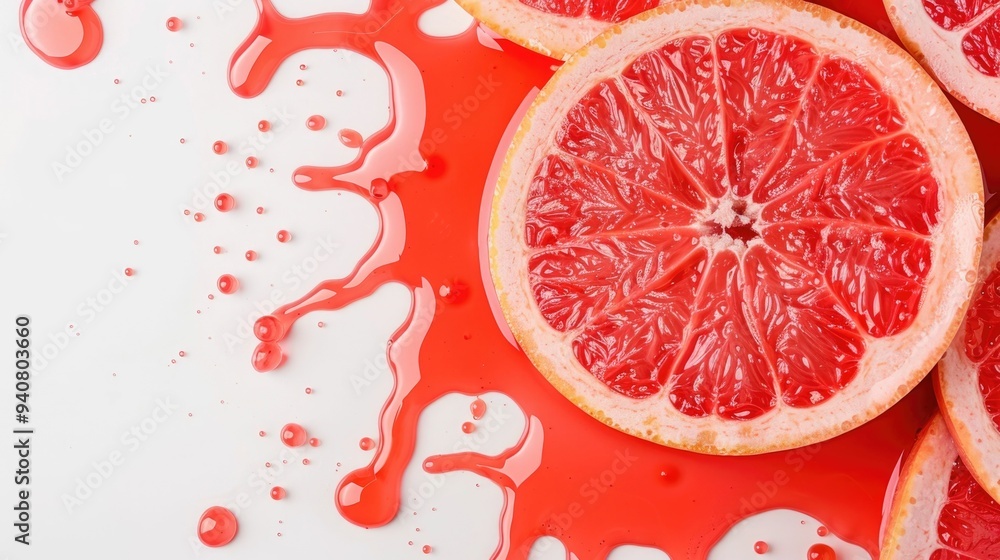 and visually striking image showcasing the dynamic splash of deep red ...