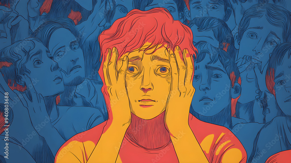 Social Anxiety in a Crowd, Overwhelmed in the Crowd, Social Anxiety in ...