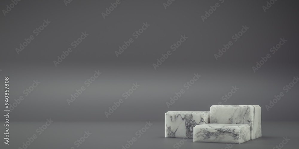 podium marble pedestal 3d white cube display background stand platform ...