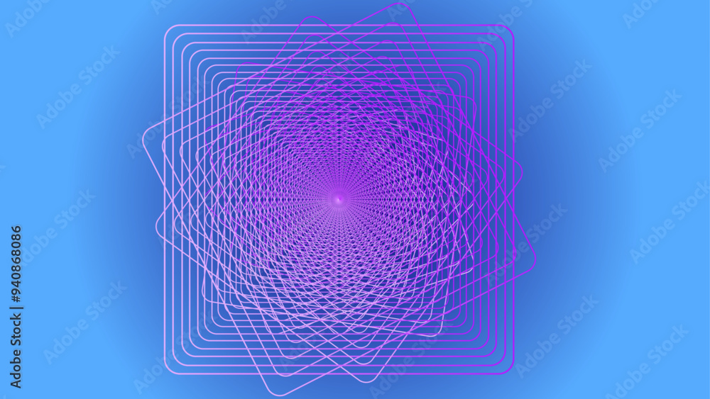 The vector dotted spiral vortex graphic is a visually interesting and ...