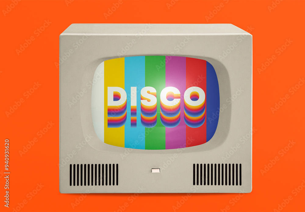 Screen Retro Computer Mockup Stock Template | Adobe Stock