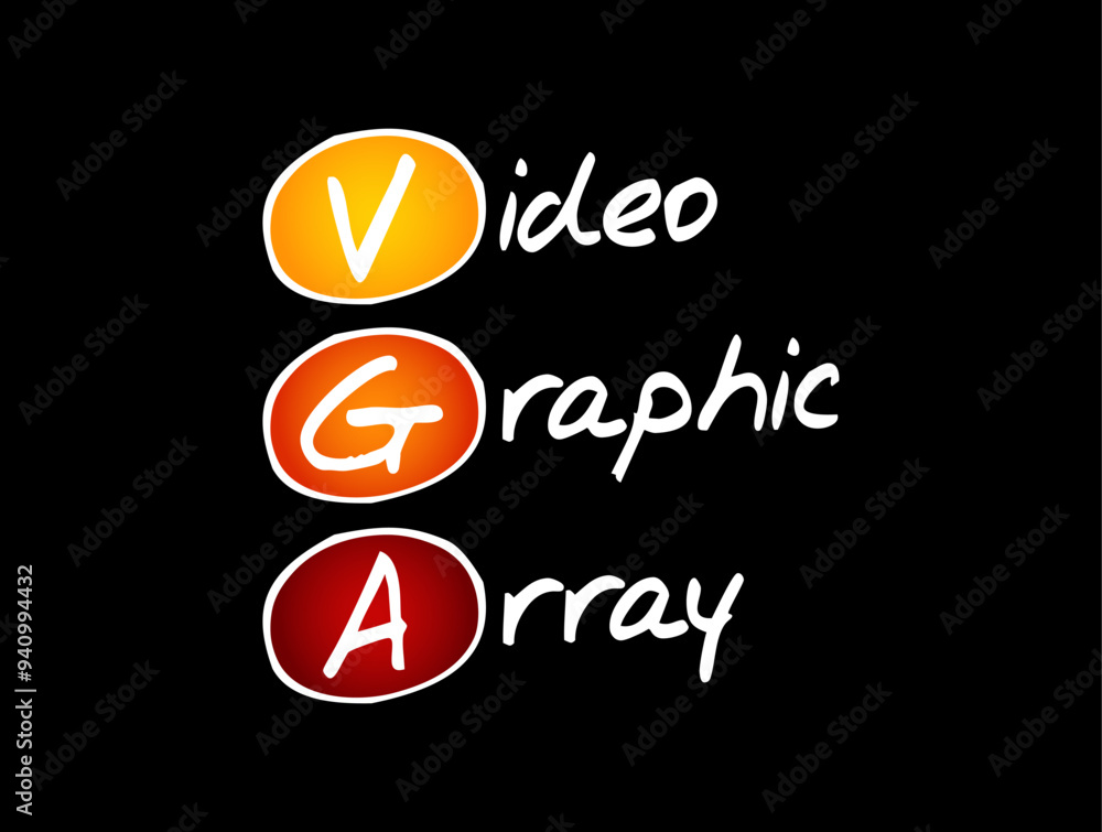 VGA Video Graphic Array - video display controller and accompanying de ...