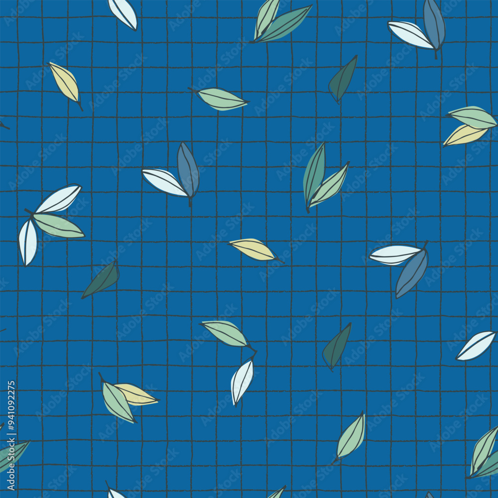 Seamless pattern with tree branches and leaves for textile design, home ...