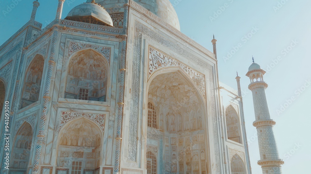 Taj Mahal in India Capture the building's beautiful white marble and ...
