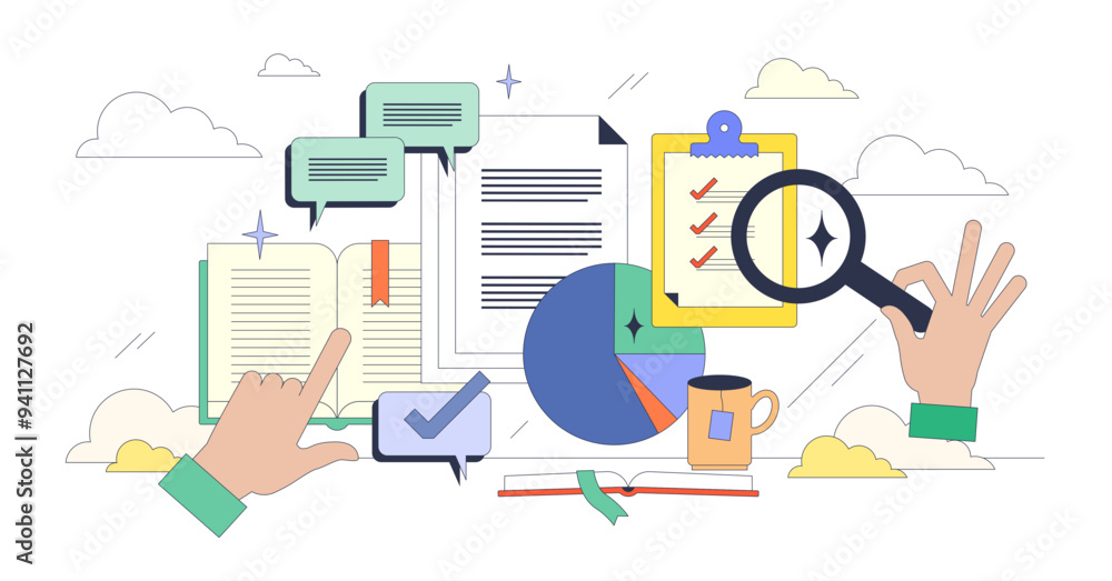 Qualitative information content analysis tiny person neubrutalism ...