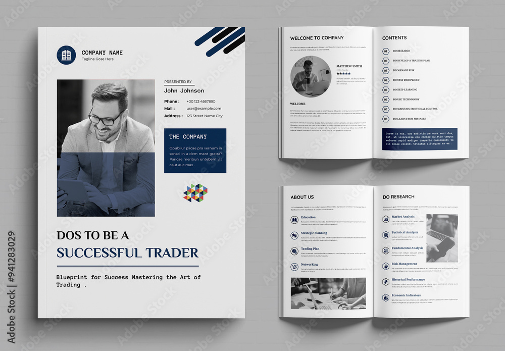 Dos To Be A Successful Trader Template Brochure Stock Template | Adobe ...
