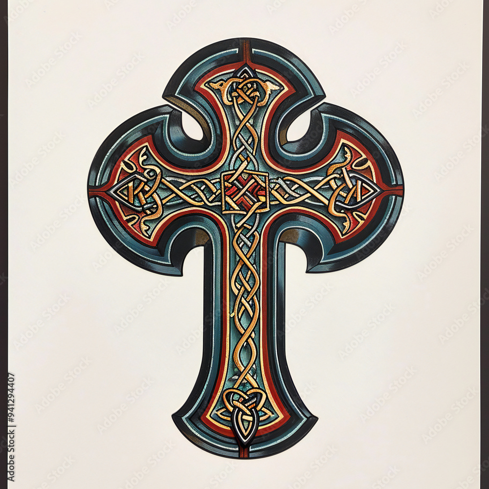 Celtic Cross Christianity very simple traditional tattoo flash styles ...