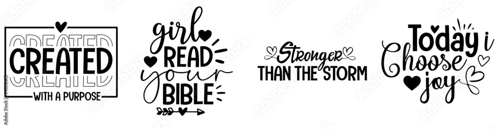 Classic Bible Verse Calligraphic Lettering, Calligraphy Collection ...