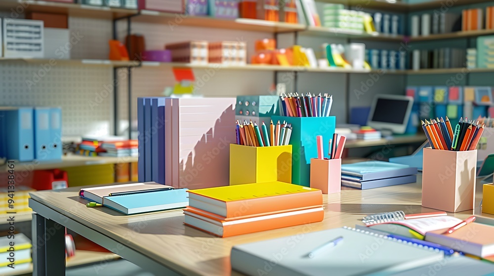 Modern stationery store with a range of stylish office supplies. 32k ...