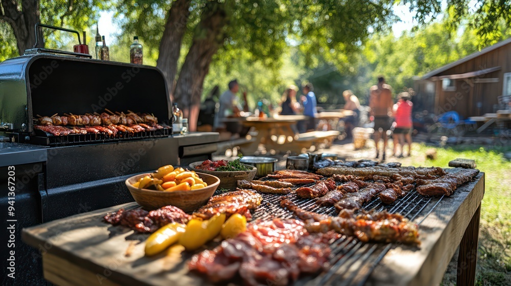 Community gathers for a neighborhood BBQ, where the smoker is the ...