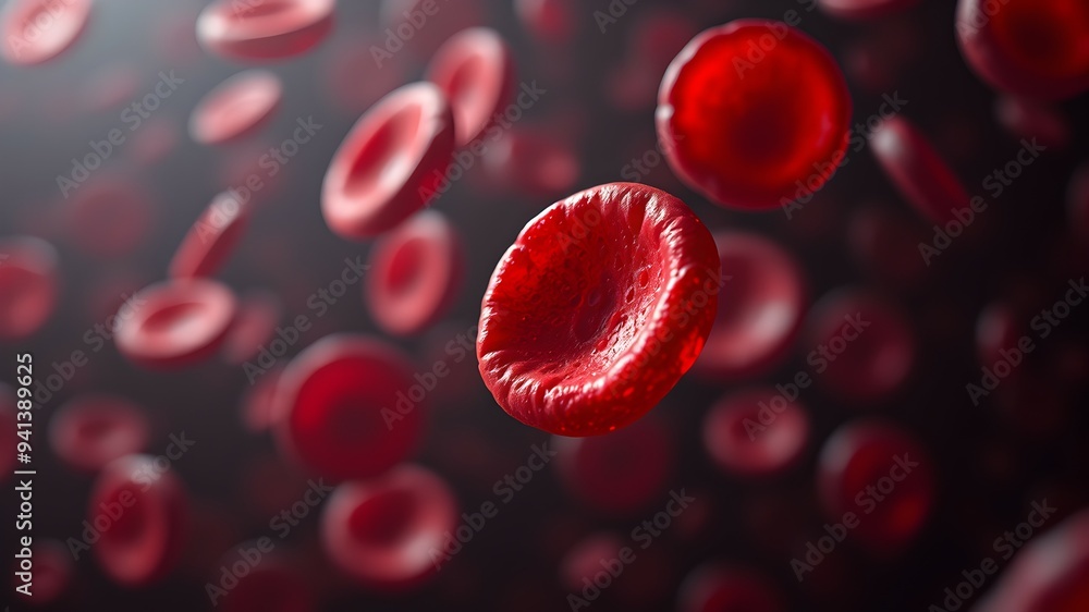 Red Blood Cells in a Vein: Biconcave Discs with Rich Red Color and ...