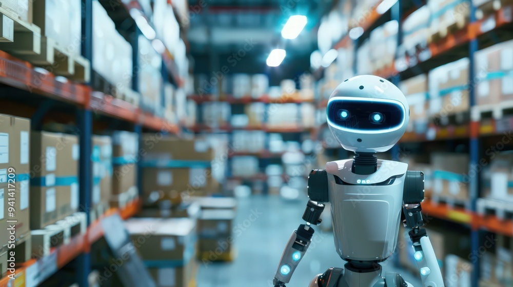 future of autonomous logistics, where AI-powered robots and drones ...