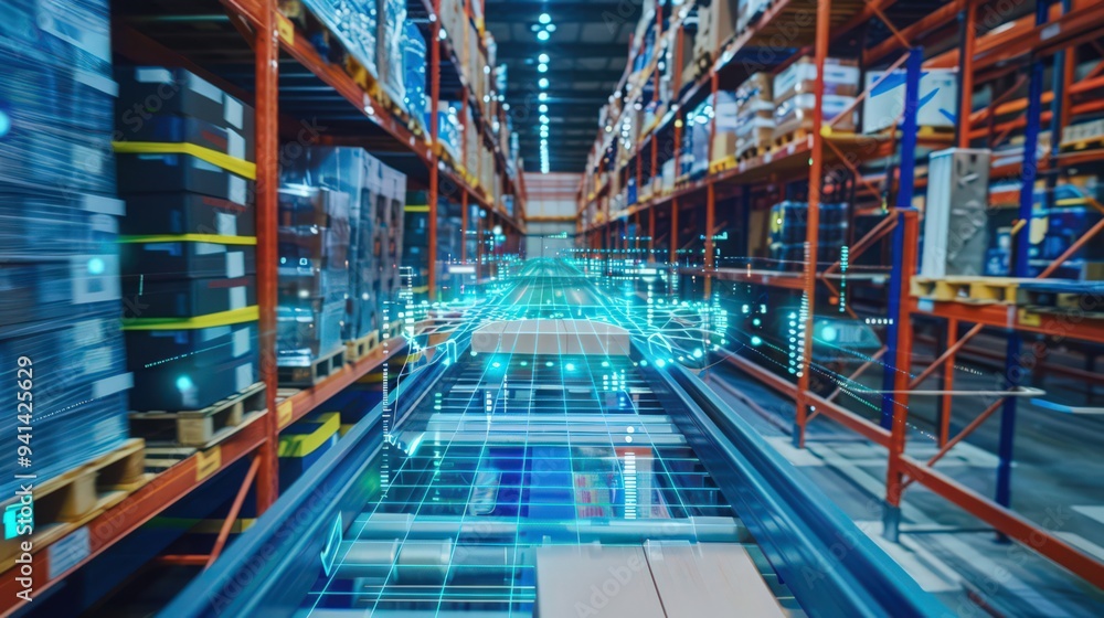 role of technology in warehouse management, featuring barcode scanners ...