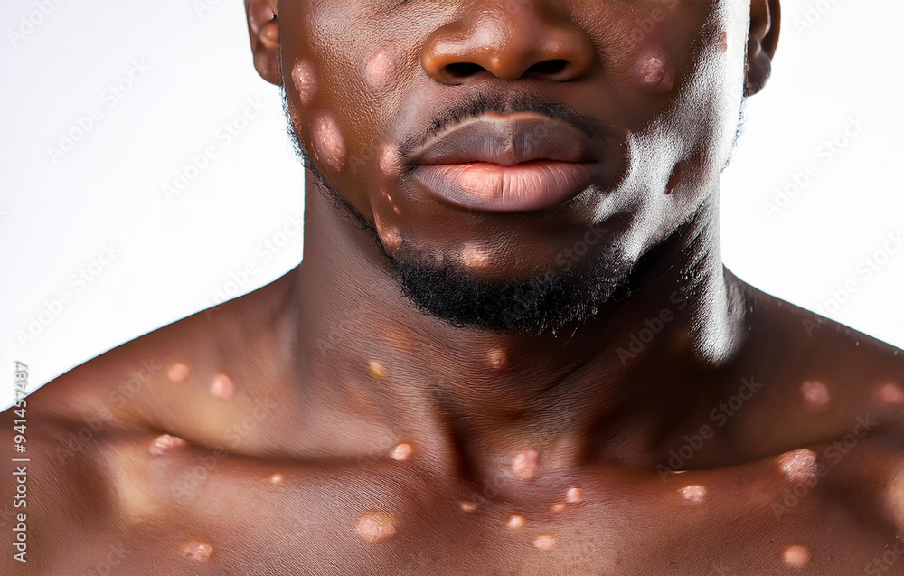 Monkeypox Virus on the skin, Microscopic View of the Monkeypox Virus ...