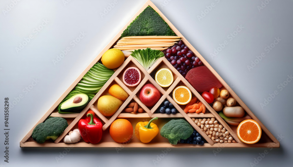 food pyramids detailed food pyramid highlights components balanced diet ...