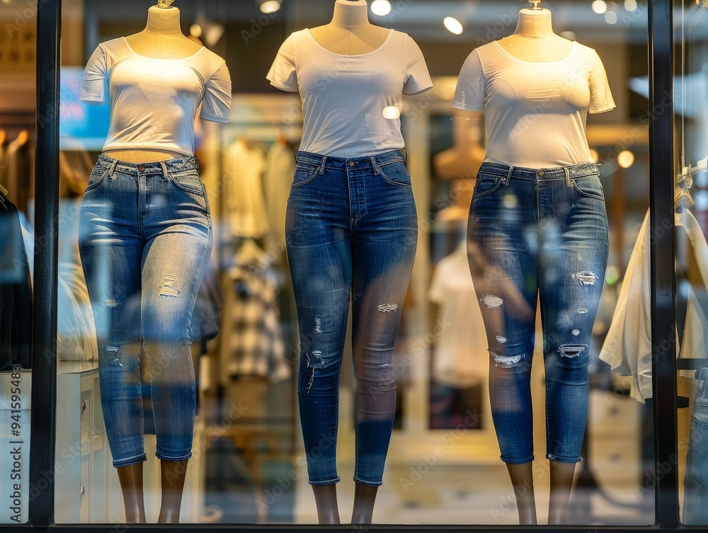 inclusive mannequins in a window shop representing different body ...