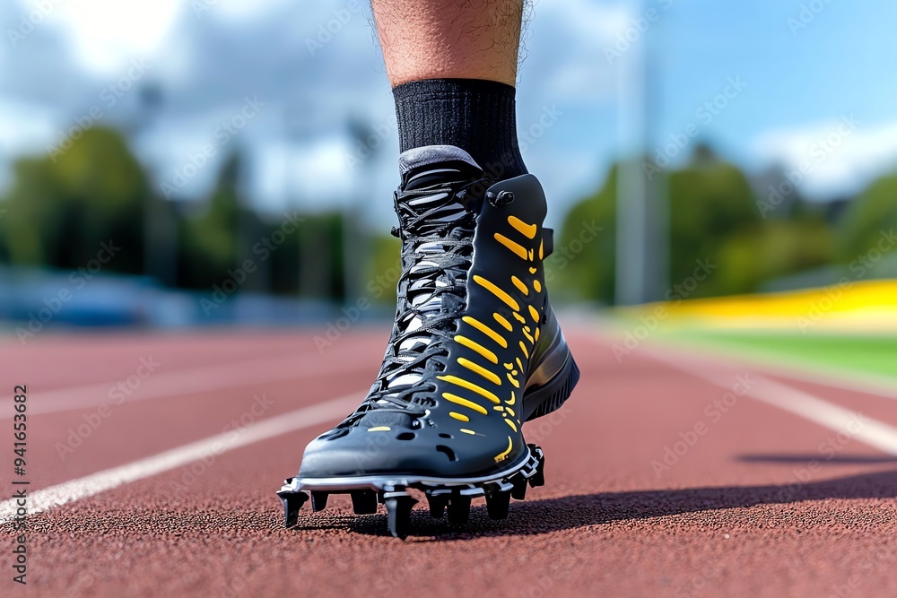 A racing prosthetic foot with a shock-absorbing design and lightweight ...
