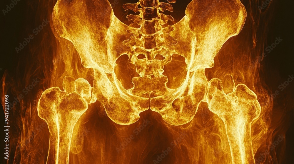 Burning Bones A CloseUp Perspective of a Fiery Skeleton the Image ...