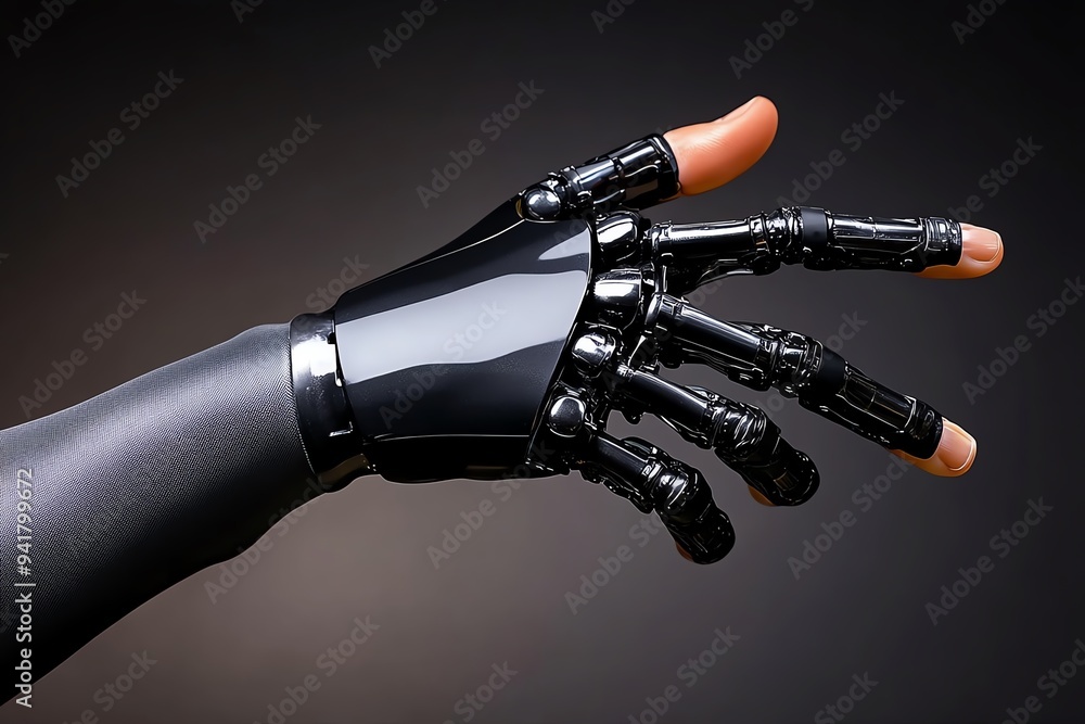 An animated GIF of a prosthetic hand performing a range of motions ...