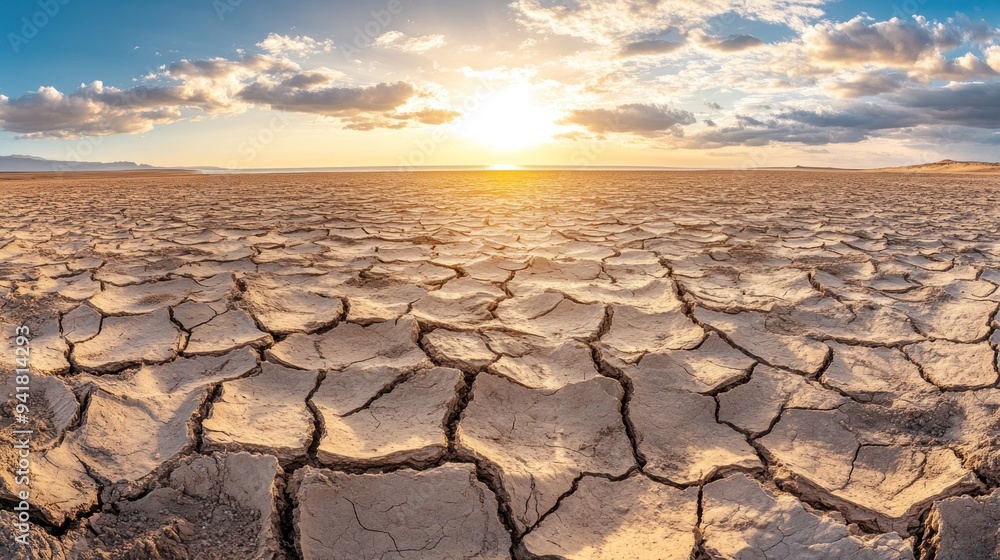 Dried-up lakes, Dry cracked desert, cracked earth, dried-out land in ...