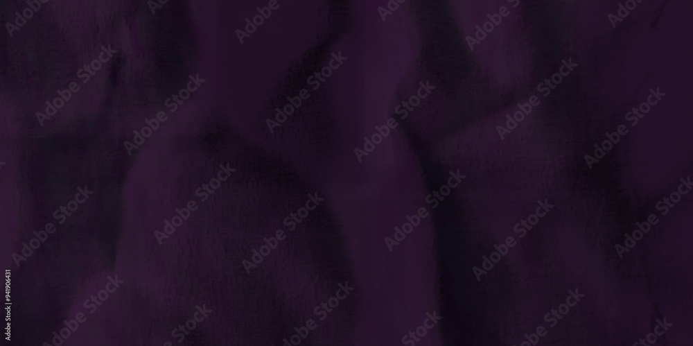 Purple crumpled paper texture in low light background. Silk cloth ...