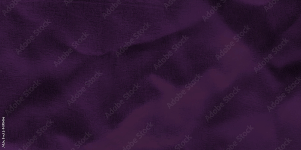 Purple crumpled paper texture in low light background. Silk cloth ...