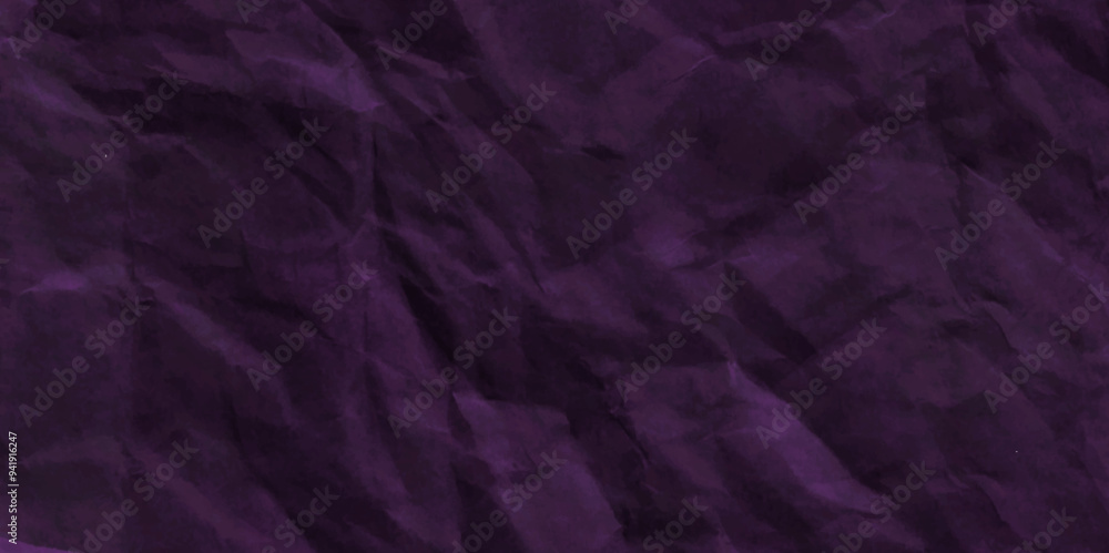 Purple crumpled paper texture in low light background. Silk cloth ...