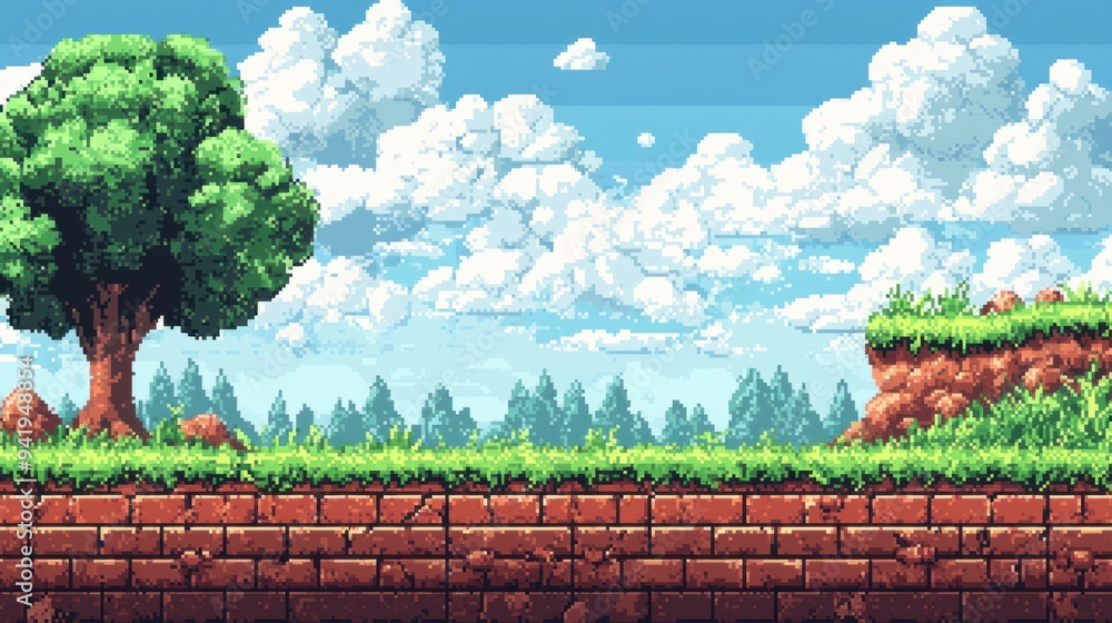 Nostalgic Retro Pixel Art Texture Pack - 8-Bit Style Backgrounds for ...