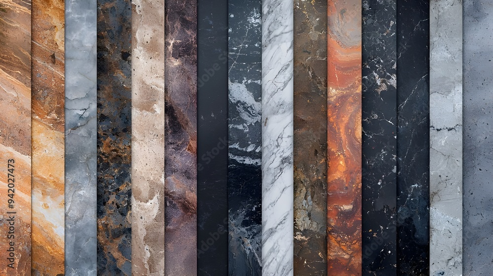 High-quality patterns and textures including marble, wood, and fabric ...