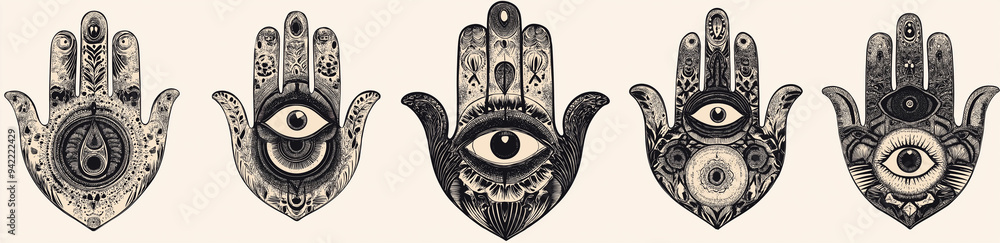 The hand of Fatima stands as a timeless guardian, its eye ever watchful ...