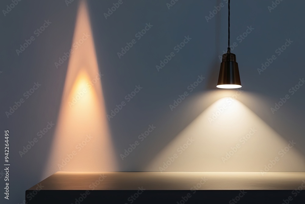 Animated Shadow Interplay and Glow Effects from Light Fixture on ...