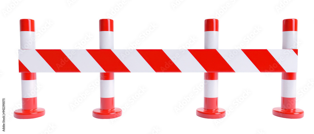 Isolated Barricades on transparent background, detailed depiction of ...