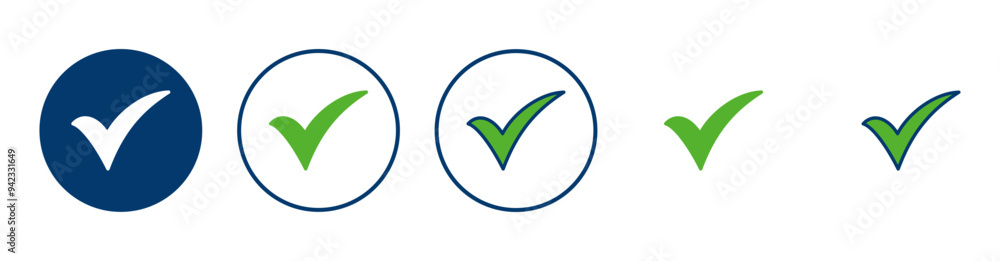 Check icon vector isolated on white background. check mark icon. check ...