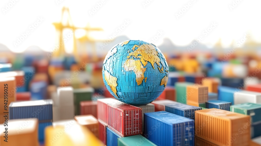 3d flat icon as World Trade Dynamics Visualizing the flow of global ...