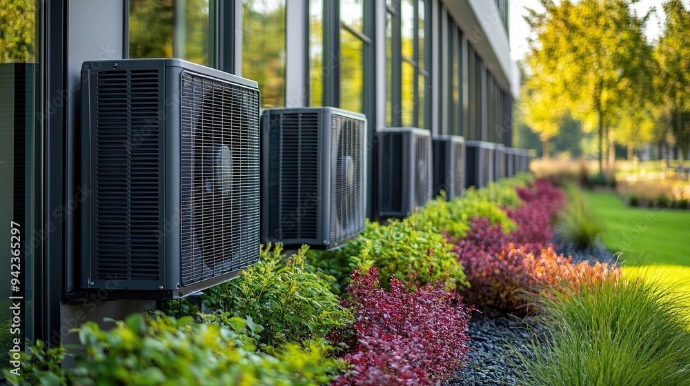 Practical cooling solutions are highlighted by a group of outdoor air ...