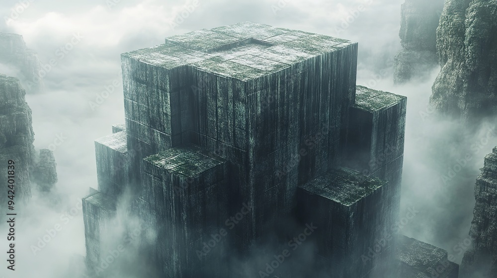 Title: Simple 3D Cube: Clean and Modern Design Featuring a Geometric ...